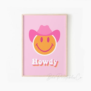 Preppy Western Print Set of 6, DIGITAL DOWNLOAD, Aesthetic Retro ...