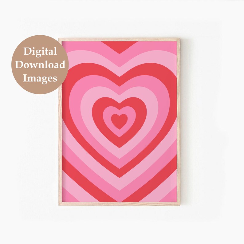 Pink and Red Print Set of 6, DIGITAL DOWNLOAD, Matisse Gallery Wall Set ...