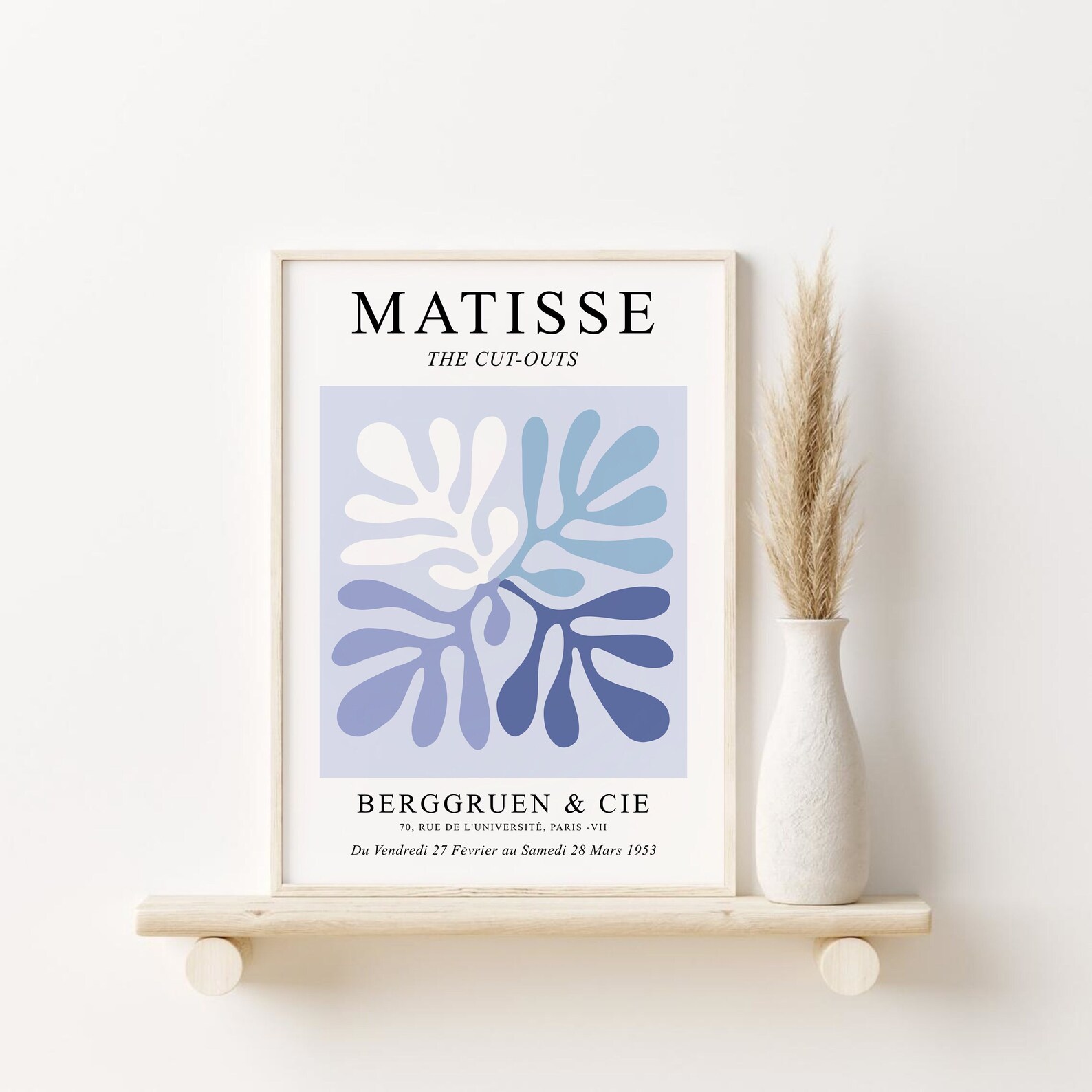 Blue Matisse Cut Out Print, PRINTABLE Wall Art, Henri Matisse ...