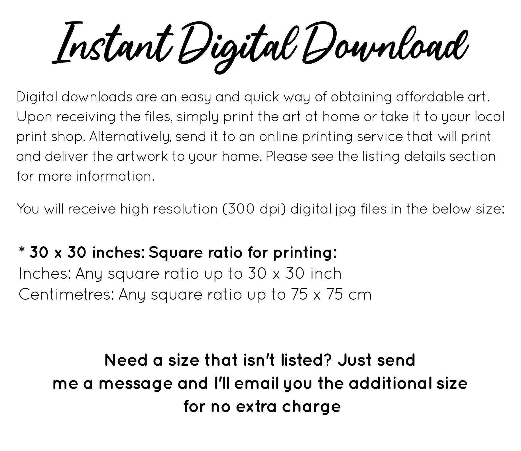 Set of 4 Square Prints, Modern Printable Wall Art, Black and White Line ...