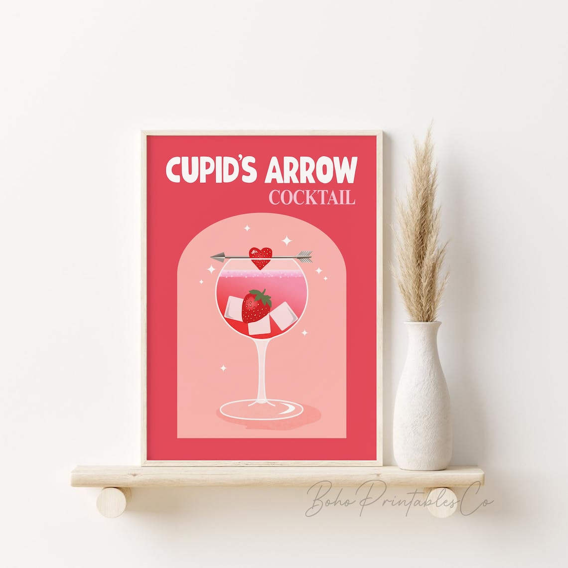 Cupid's Arrow Cocktail Print, Bachelorette Drink Sign, DIGITAL DOWNLOAD ...