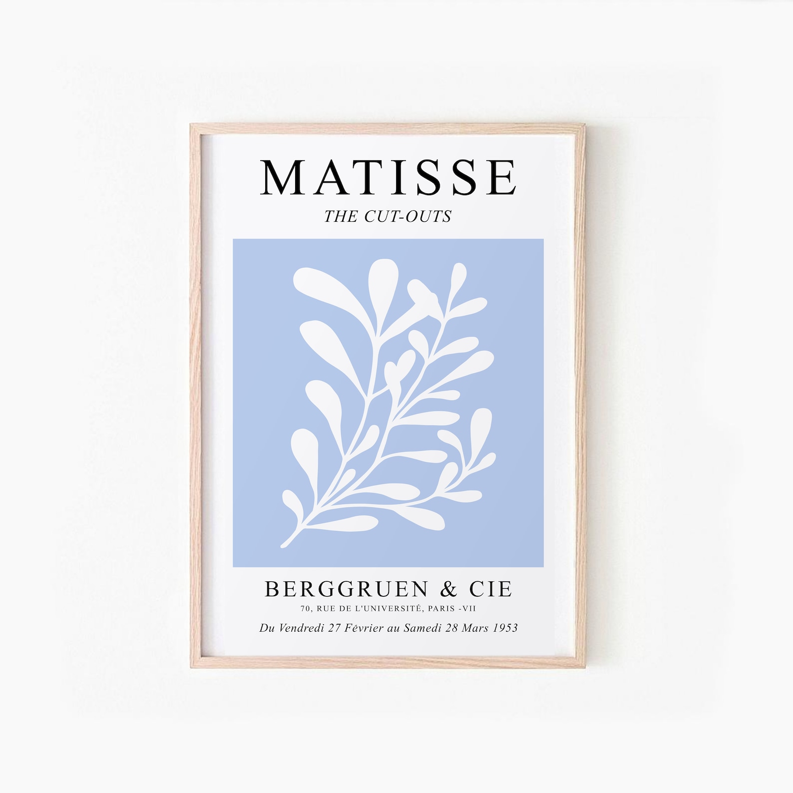 Blue Matisse Print Set of 6, Henri Matisse Exhibition Poster, DIGITAL ...