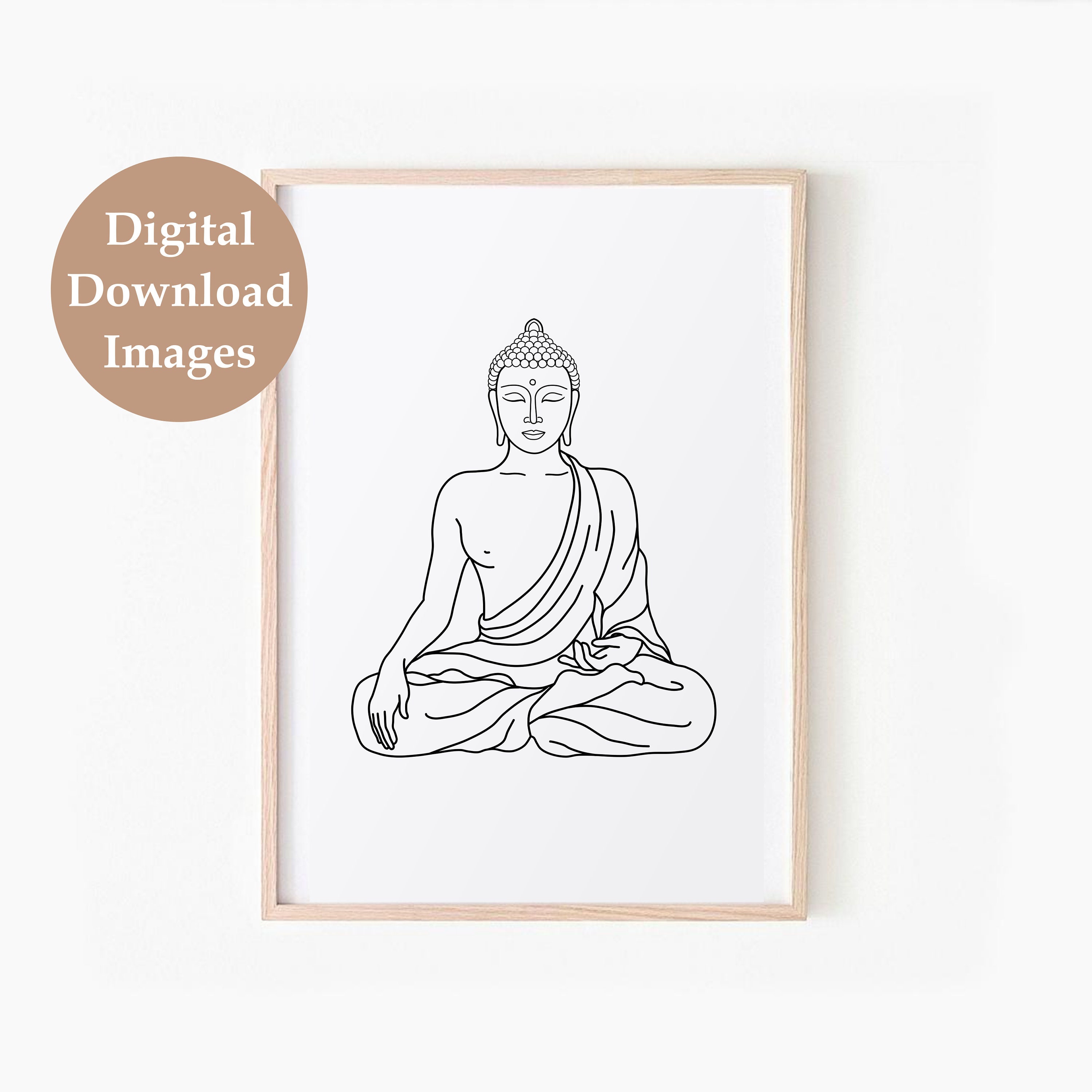 Zen Line Art Prints Set of 3 Meditation PRINTABLE Wall Art - Etsy