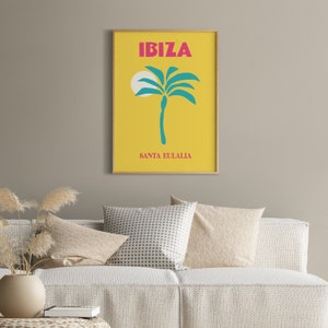 Ibiza Travel Poster, INSTANT DIGITAL DOWNLOAD, Retro Ibiza Travel Print ...