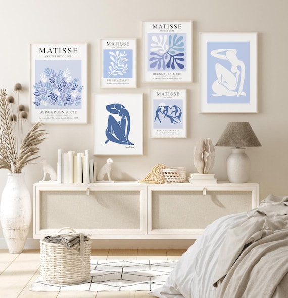 Blue Matisse Print Set of 6 Henri Matisse Exhibition Poster | Etsy