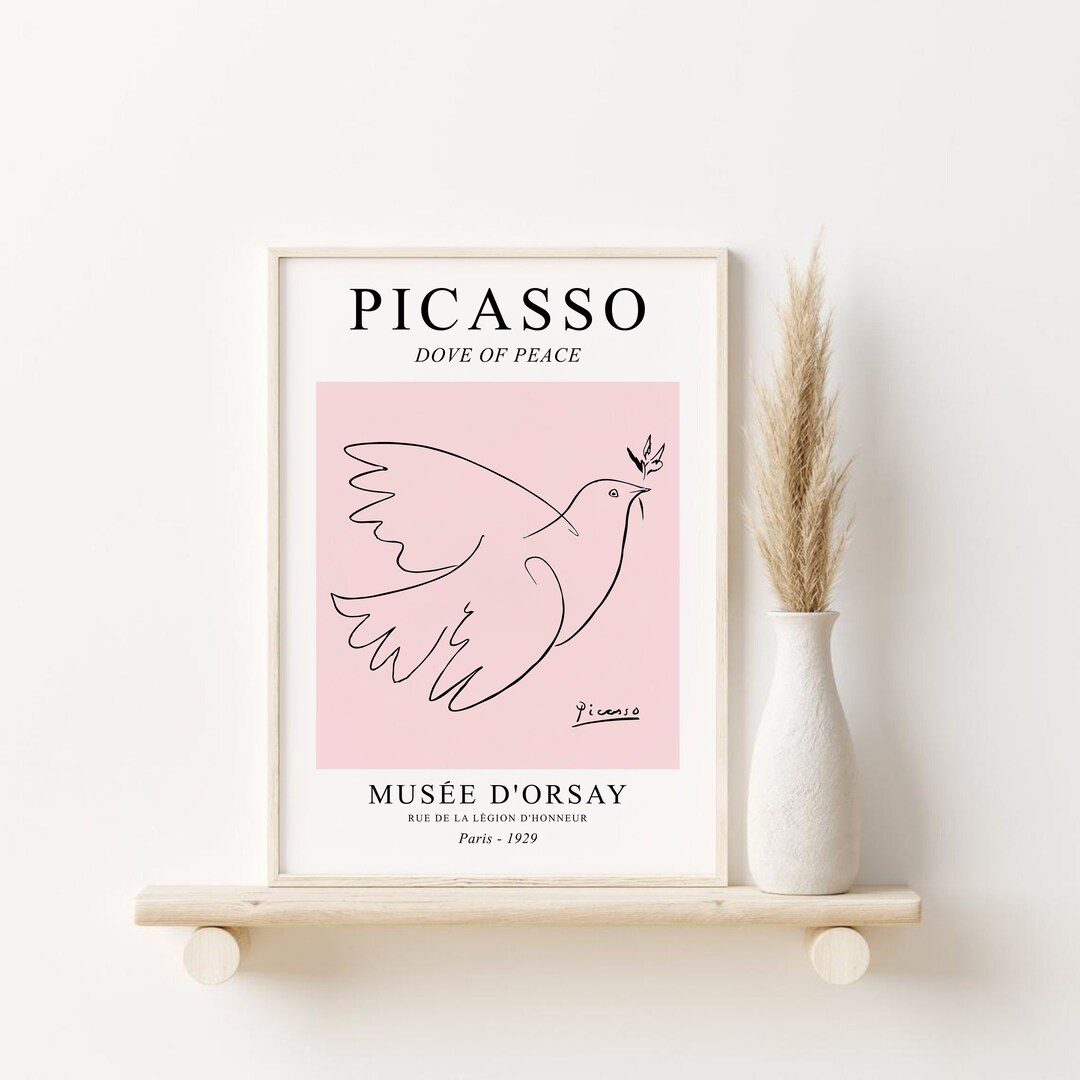 Picasso Dove of Peace Print, Picasso Exhibition Poster, DIGITAL ...