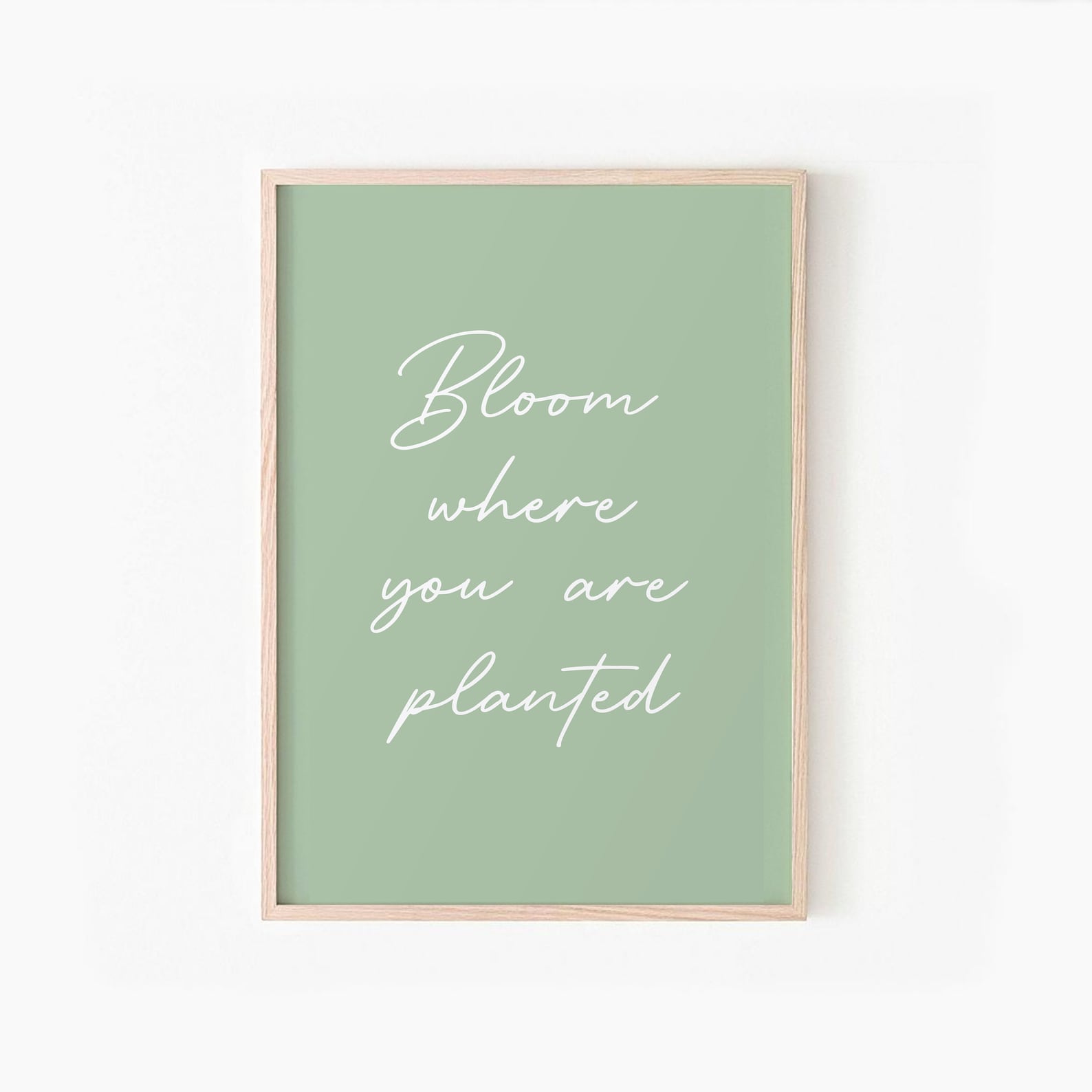 Sage Green Blush Pink Print Set of 6, Botanical Gallery Wall Set ...