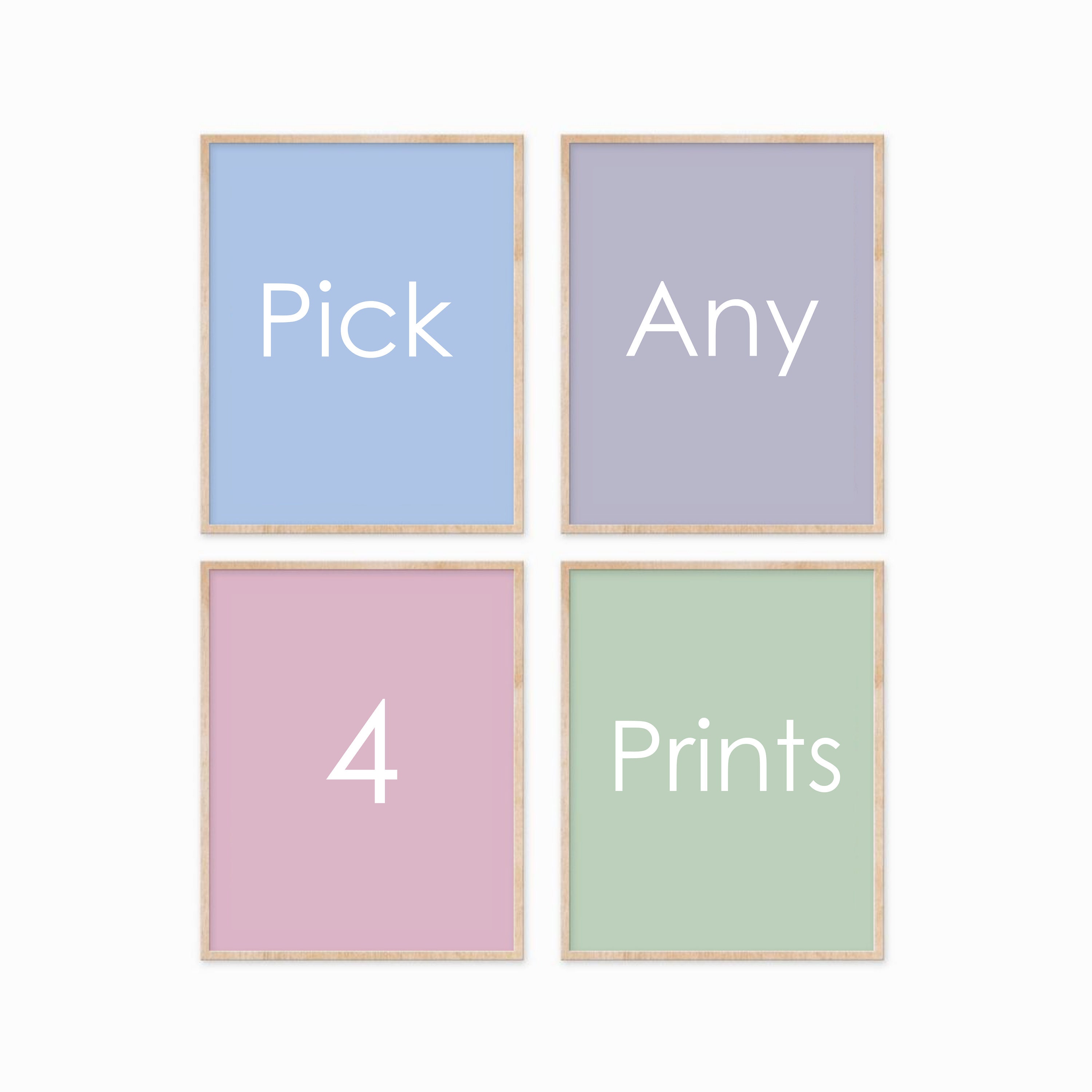 Pick Any 4 DIGITAL Prints DIGITAL DOWNLOAD Custom Gallery - Etsy