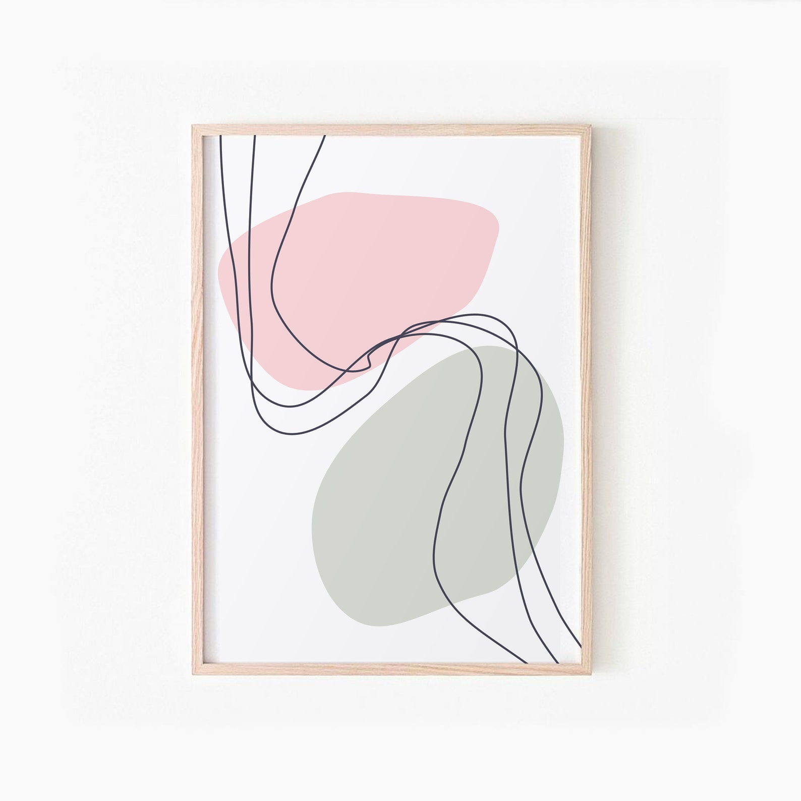 Abstract Botanical Print Set of 3 DIGITAL DOWNLOAD Abstract - Etsy