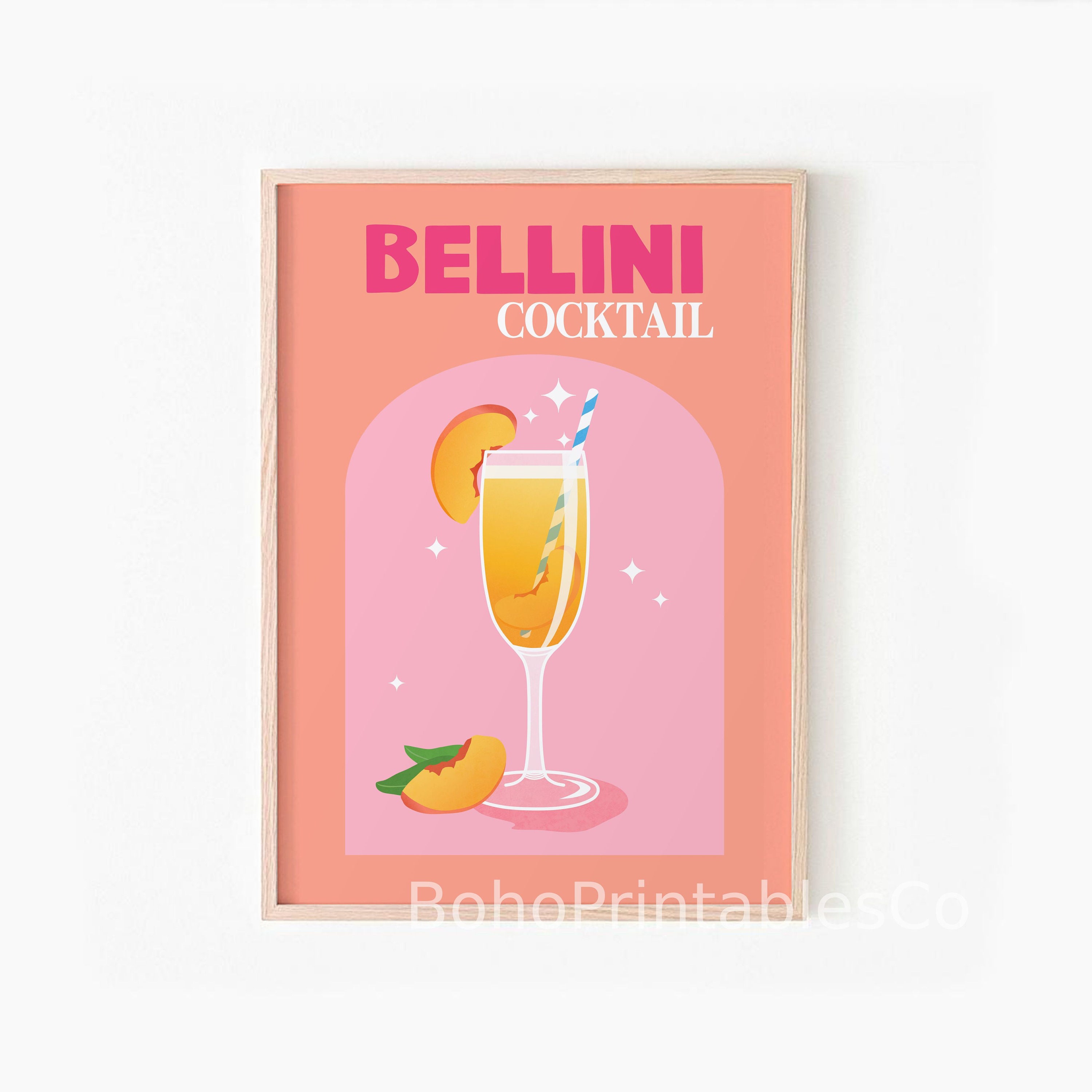 Cocktail Print Set of 6, Bar Cart Printable Wall Art, DIGITAL DOWNLOAD ...