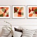 Square Prints Set of 3, Square Abstract Printable Wall Art, Terracotta ...