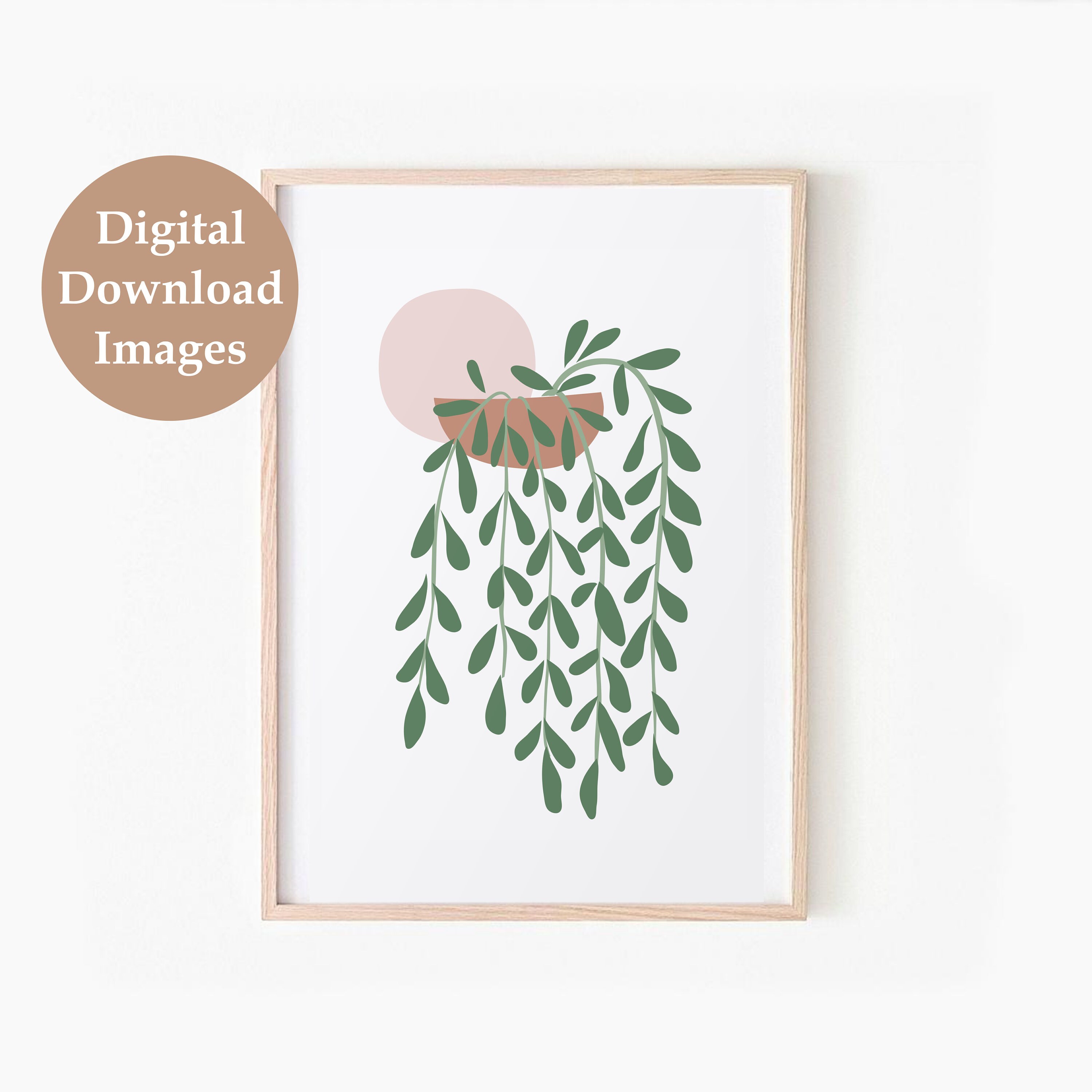 Sage Green Blush Pink Print Set of 6 Botanical Gallery Wall - Etsy UK
