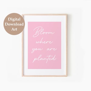 Pink Gallery Wall Set, Floral Art Print Set of 6, DIGITAL DOWNLOAD ...