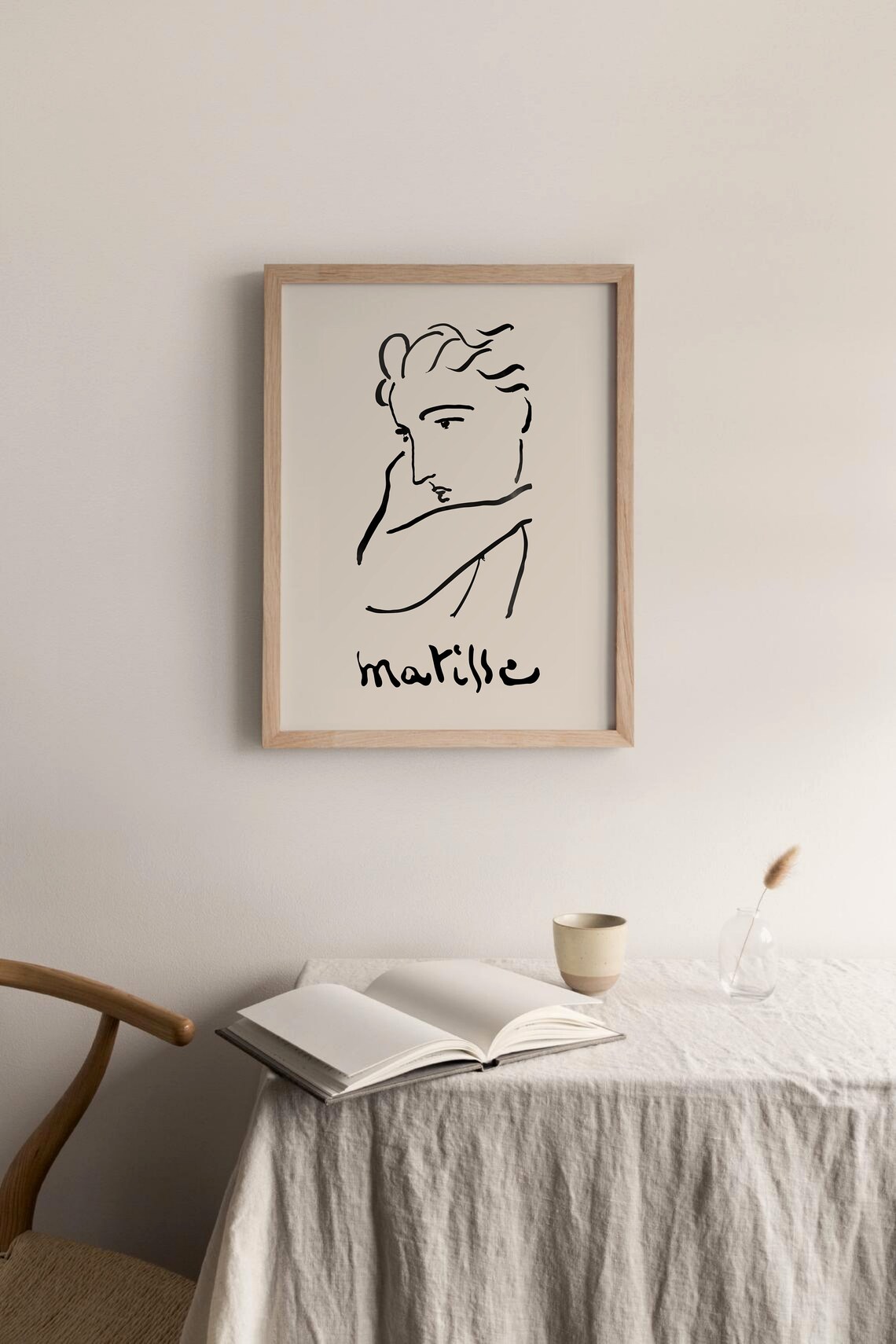 Henri Matisse Line Drawing Print Woman Line Art Matisse - Etsy
