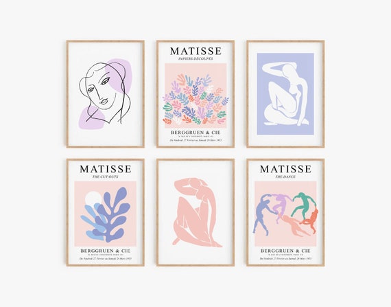 Matisse Print Set of 6 DIGITAL DOWNLOAD Matisse Exhibition | Etsy