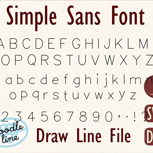 Foil Quill Single Line Alphabet SVG Single Line Alphabet | Etsy