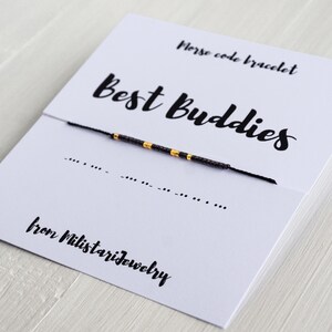 BEST BUDDIES Morse Code Bracelet, Best Friend Gifts, Best Buddy ...