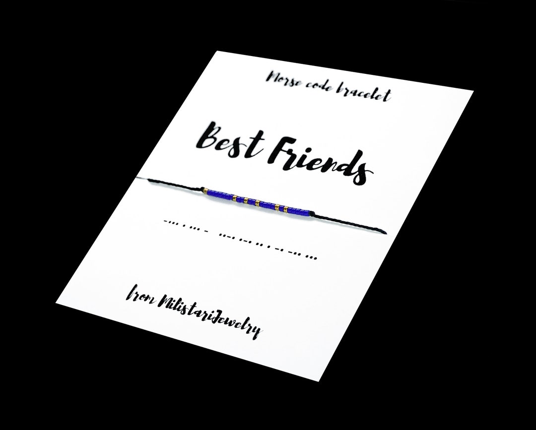 BEST FRIENDS Morse Code Bracelet, Friendship Bracelet, Best Friend ...