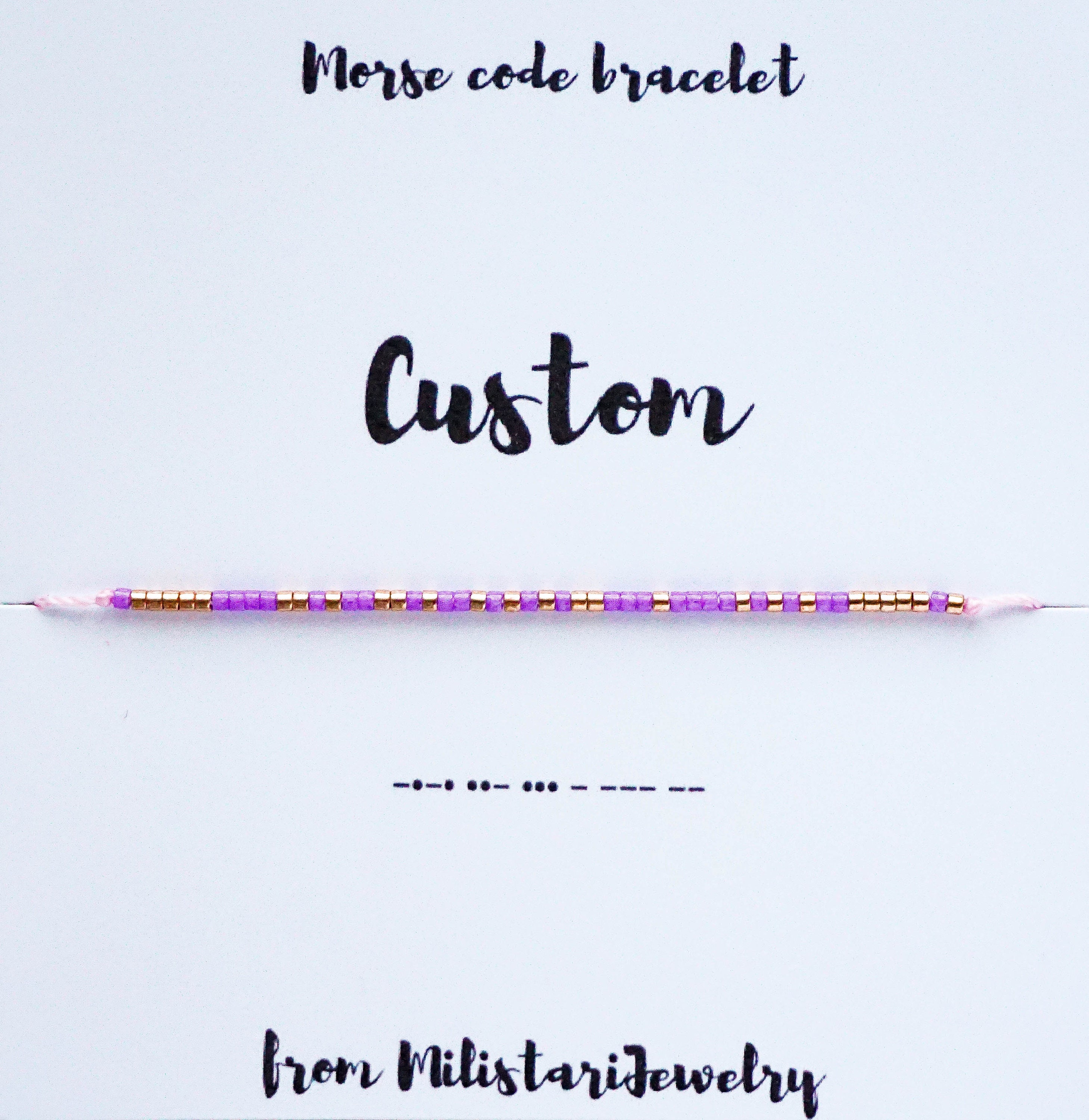 Custom Morse Code Friendship Bracelet, Friendship Gifts, Personalized ...