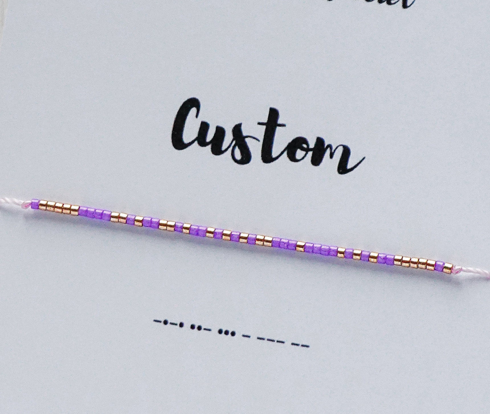 Custom Morse Code Friendship Bracelet, Friendship Gifts, Personalized ...