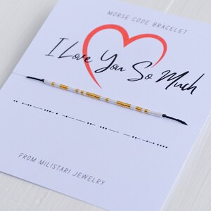 I Love You Morse Code Bracelet, Friendship Bracelet, Best Friendship ...
