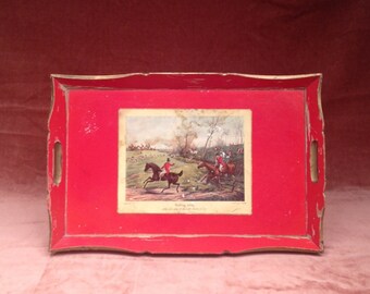 Hunting Scene Tray - Etsy