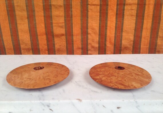 Home Décor Modern Style Pair of Vintage Handmade Burlwood Hugging ...