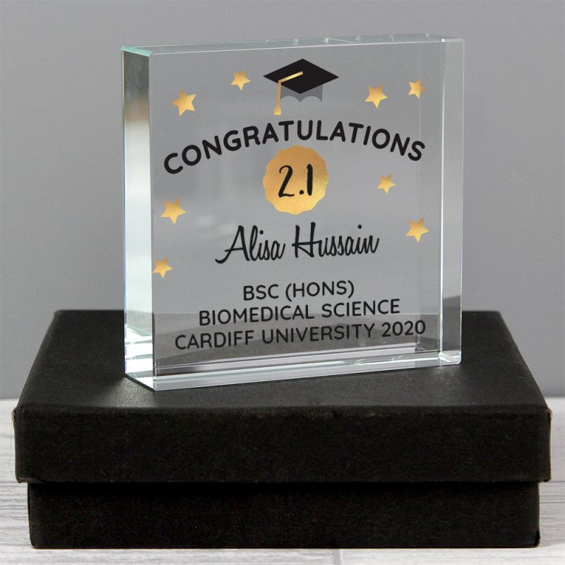 Personalised Congratulations Graduation Large Crystal Token - Etsy