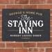 Personalised Staying Inn Metal Sign - Etsy