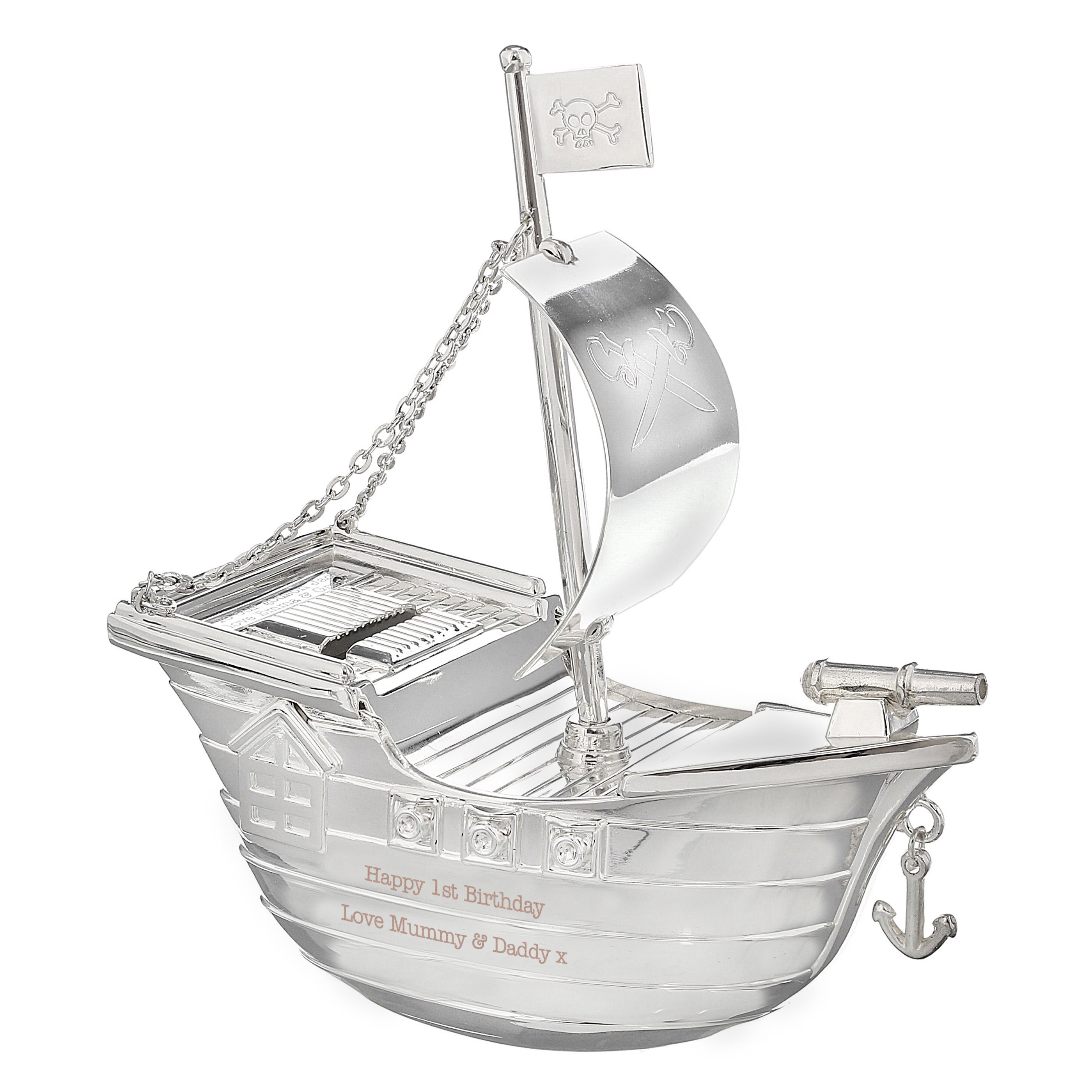 Personalised Pirate Ship Money Box - Etsy New Zealand