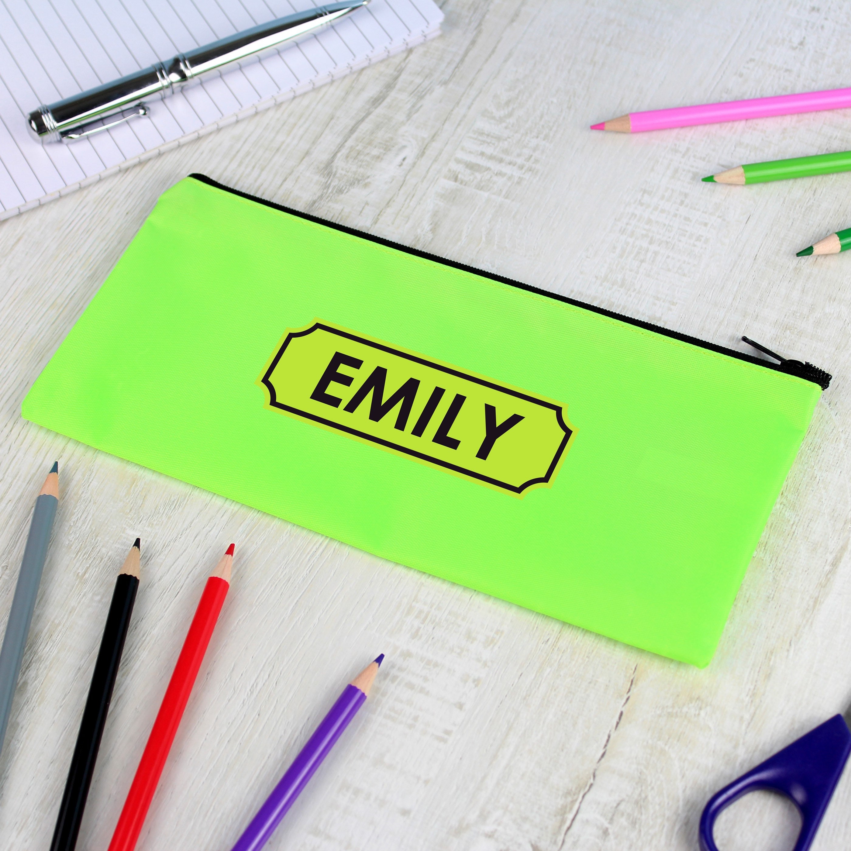 Personalised Green Pencil Case Back to School - Etsy