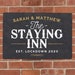 Personalised Staying Inn Metal Sign - Etsy