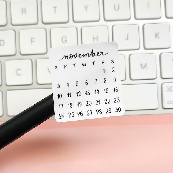 Mini Calendar - Etsy