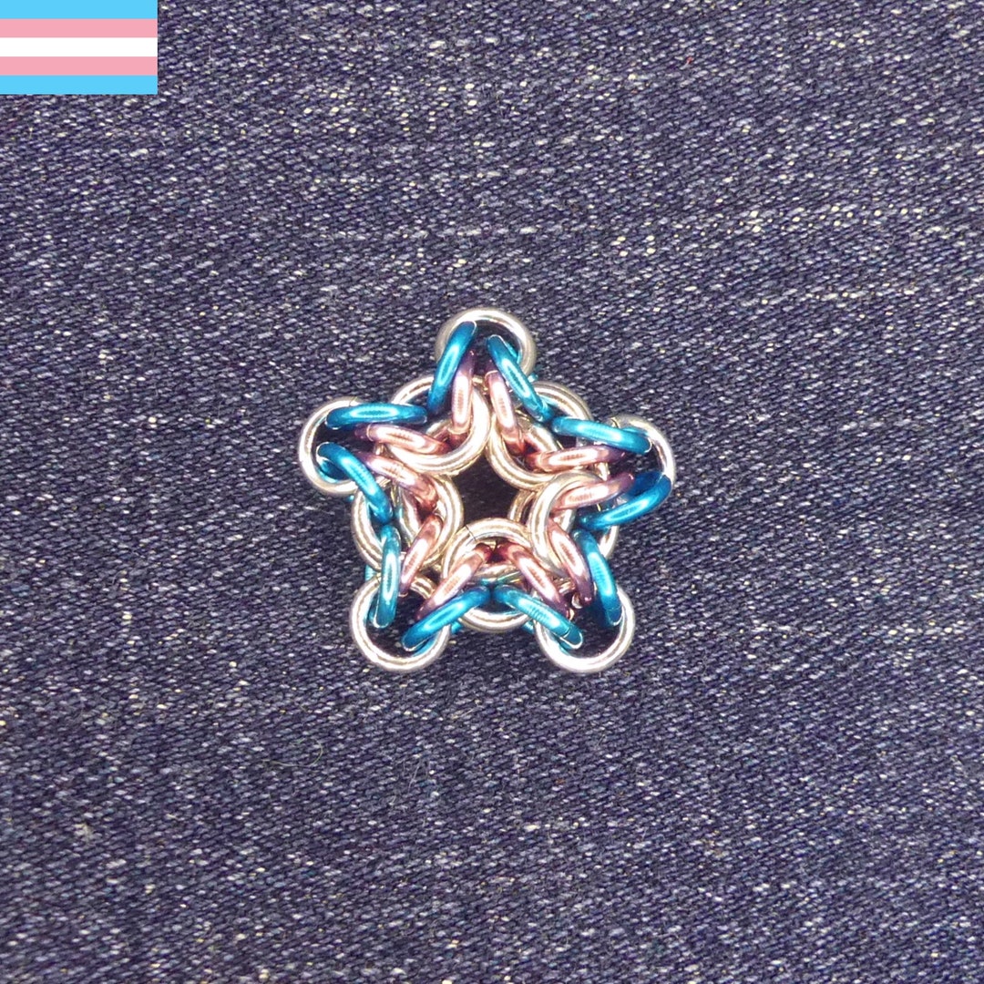 Trans Transgender Pridestar LGBTQ Pocket Fidget Stim Pride - Etsy