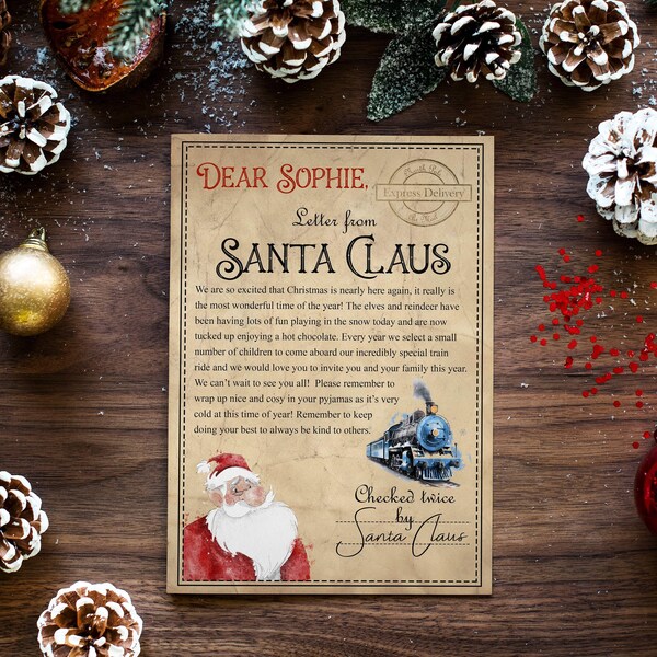 Polar Express Personalized Letter - Etsy