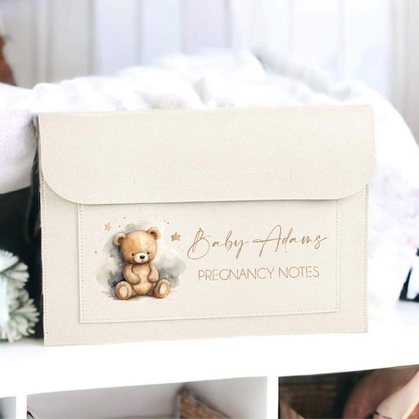 Personalised Teddy Folder - Etsy