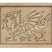 3D Welsh Dragon .STL Wood Carving Design Wales National Flag for STL ...