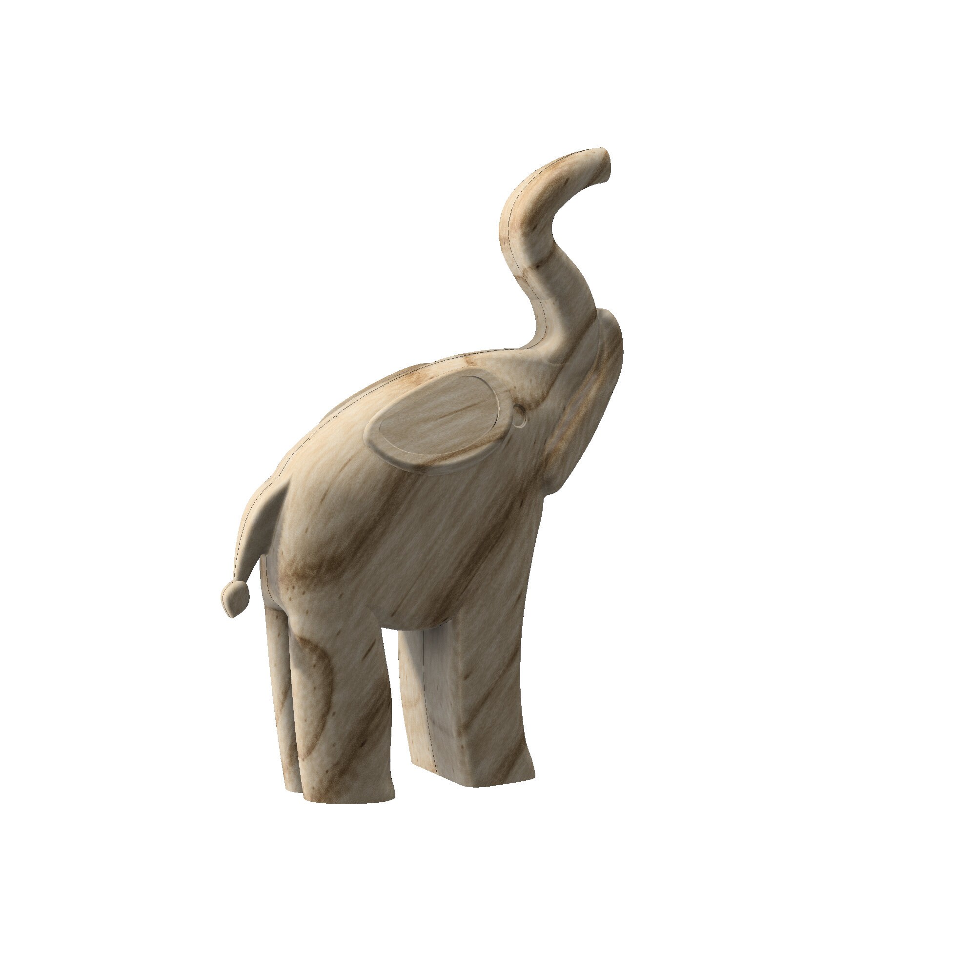 Elephant .stl Model for Cnc Machining, Cam, Woodcraft, Woodwork, Wood ...