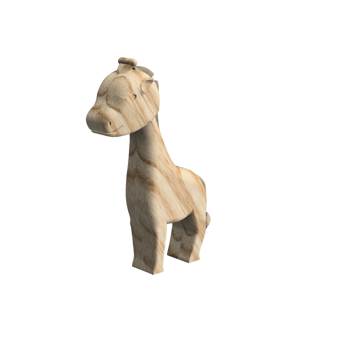 Giraffe .stl 3D and 2.5D CAD Model for CNC Wood Carving and 3D Printing ...