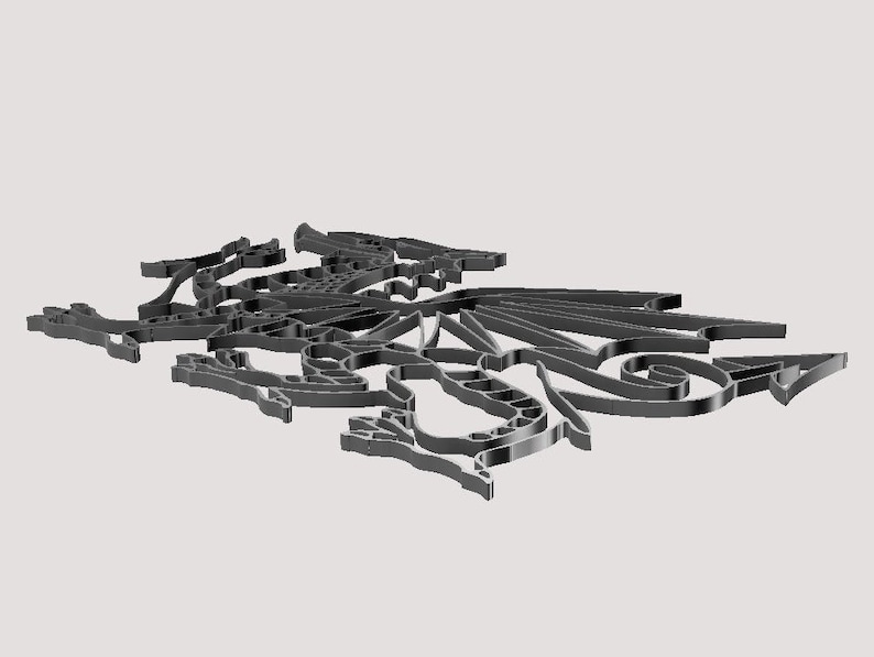 Welsh Dragon .svg .png .stl 2D and 3D Model Direct Download, Wales CAD ...