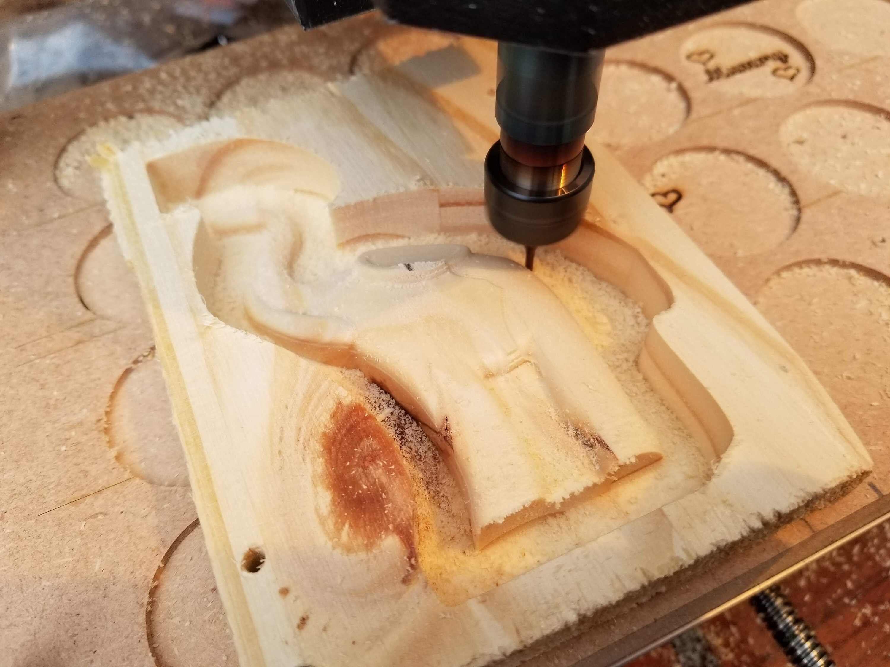 Elephant .stl Model for Cnc Machining, Cam, Woodcraft, Woodwork, Wood ...