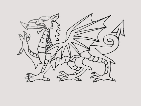 Welsh Dragon .svg .png .stl 2D and 3D Model Direct Download | Etsy Canada