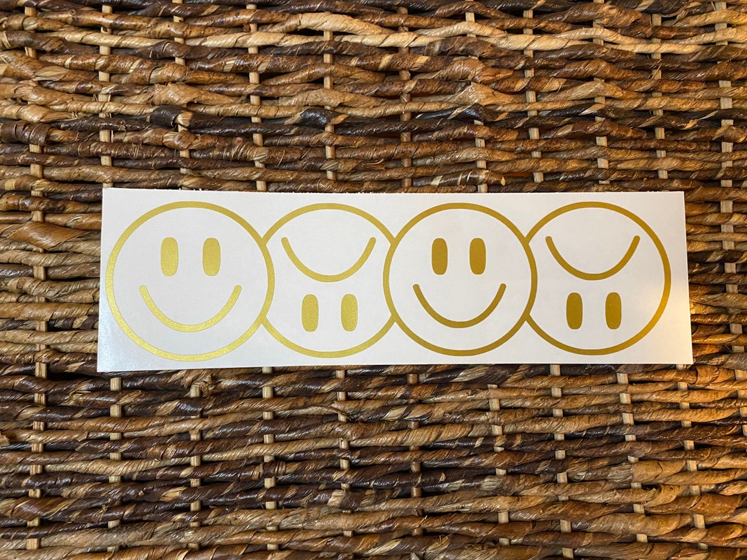 Silly Smiley Face Decal - Etsy