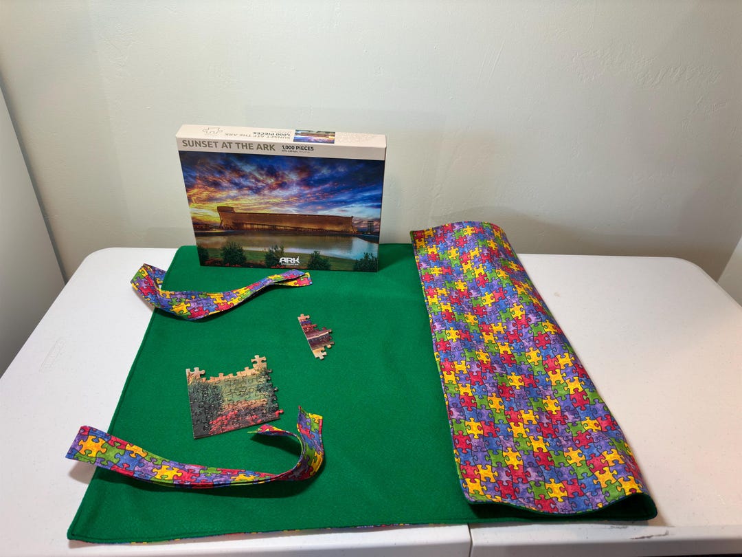 Puzzle Pieces Puzzle Mat, Puzzle Roll, Jigsaw Mat, Puzzle Holder ...