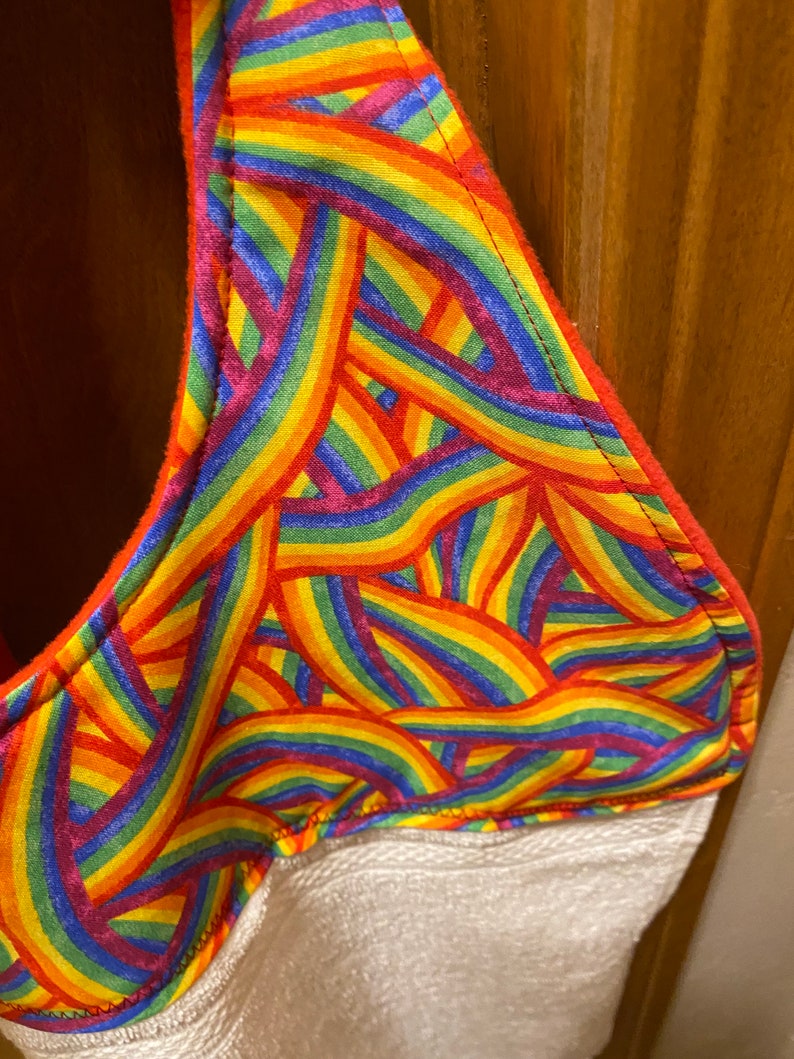 Adult Bib, Apron, Rainbow, Rainbows, Colorful, Reversible Bib ...