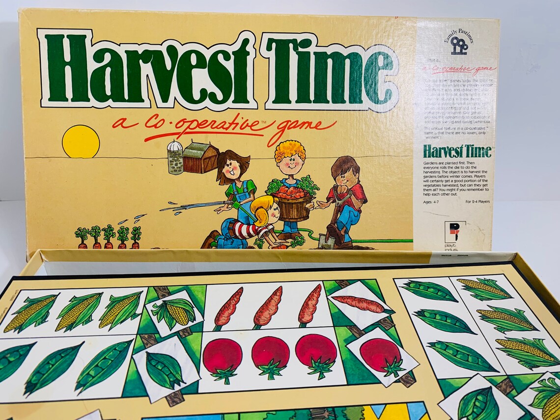 Vintage harvest time board game | Etsy