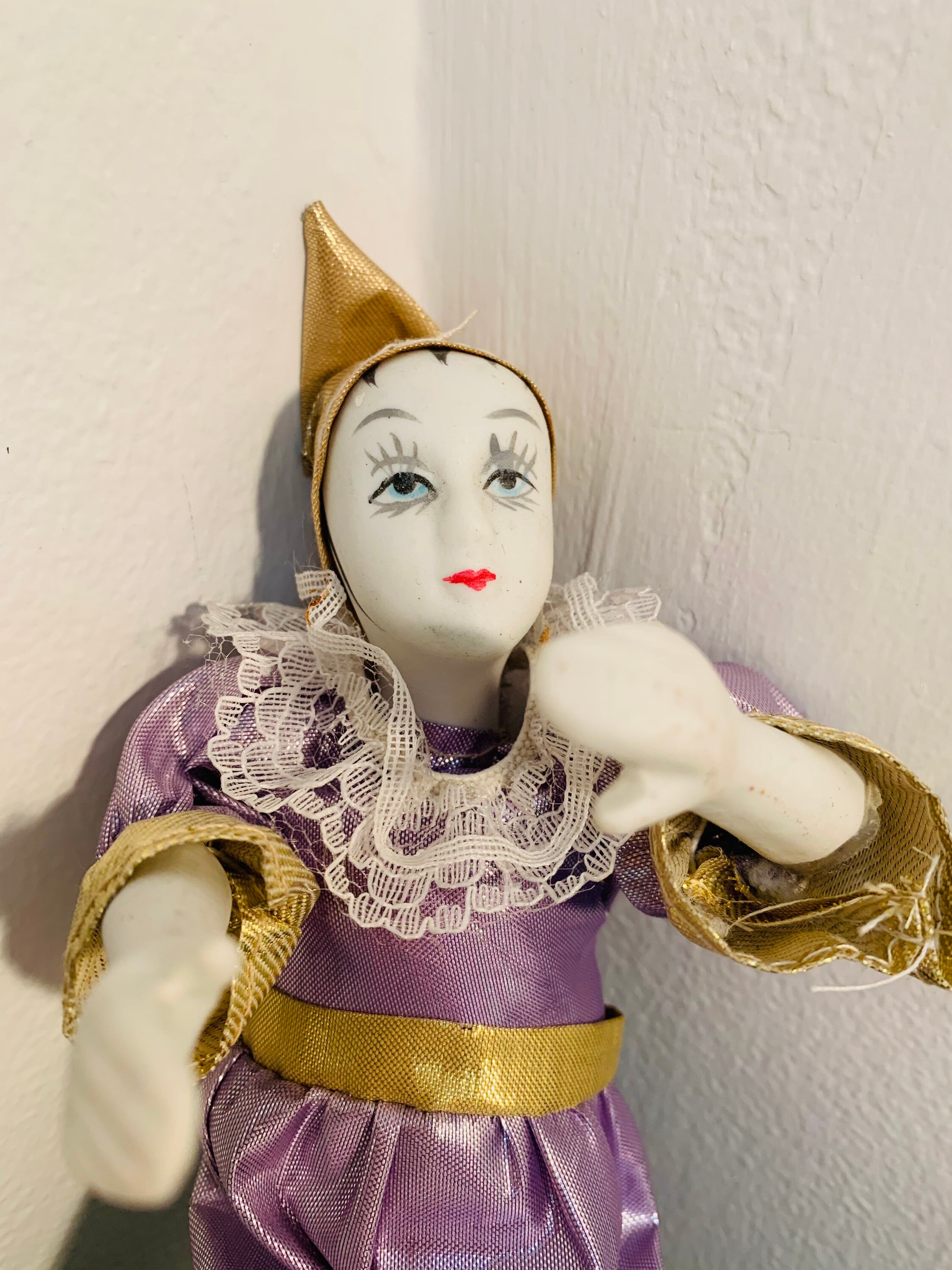 Vintage Clown Porcelain Doll Clown Collectible Clown Doll | Etsy