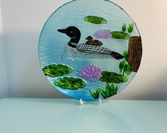 Loon Painted Glass - Etsy