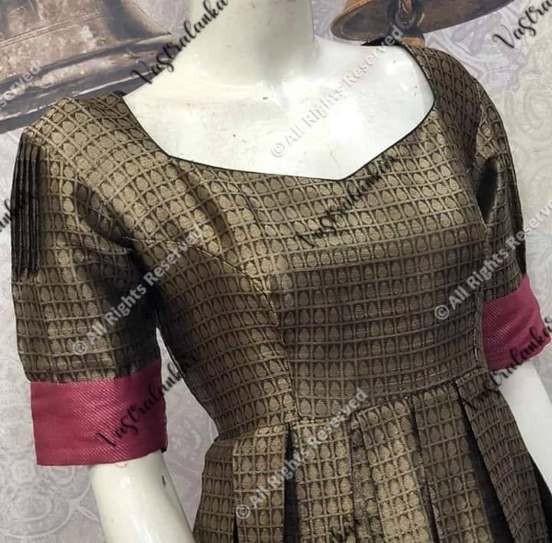 Elegant Designer Long Frock - Etsy