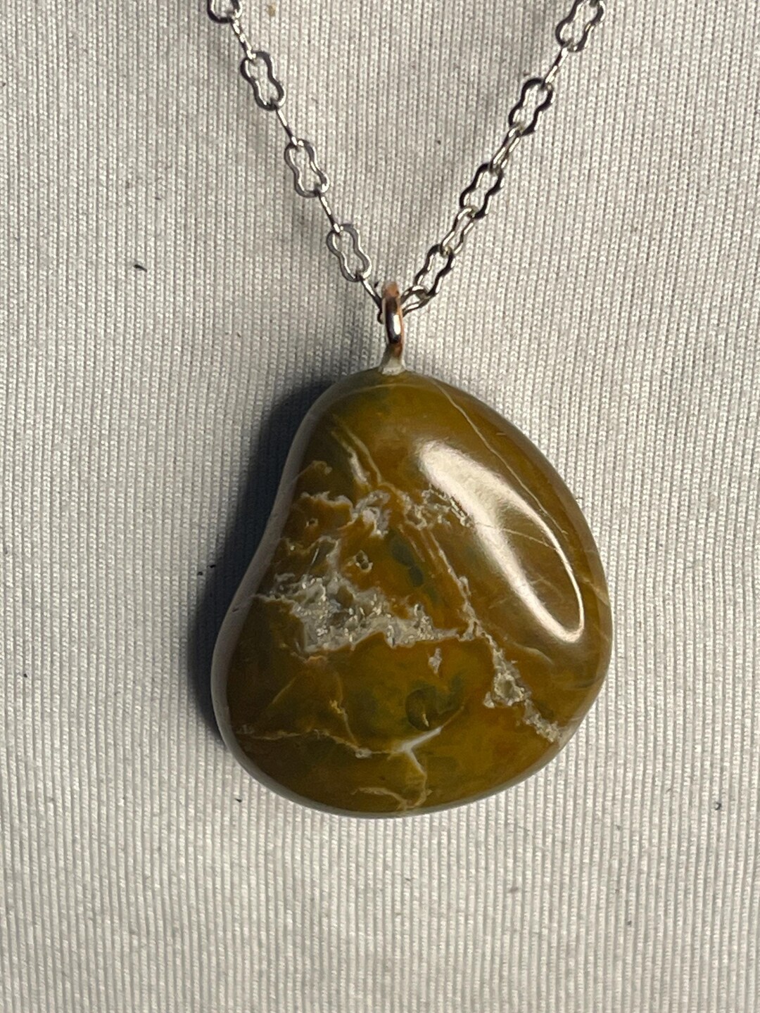 Sensual Red Jasper Perfect on This 30" .925 Silver Chain. Found in Utah ...